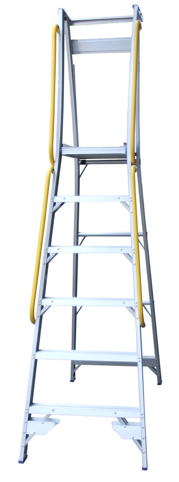 Pro Series Platform Ladder Side Handrails - Ladder Accessories ...