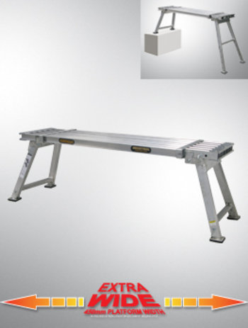 GORILLA Heavy Duty Extendable 450MM Work Platform 150 Kg Industrial