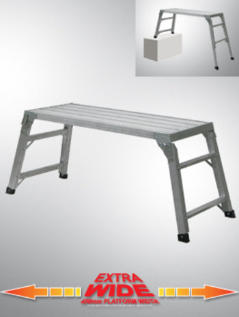 GORILLA Aluminium Adjustable Work Platform 450mm Wide - Industrial ...